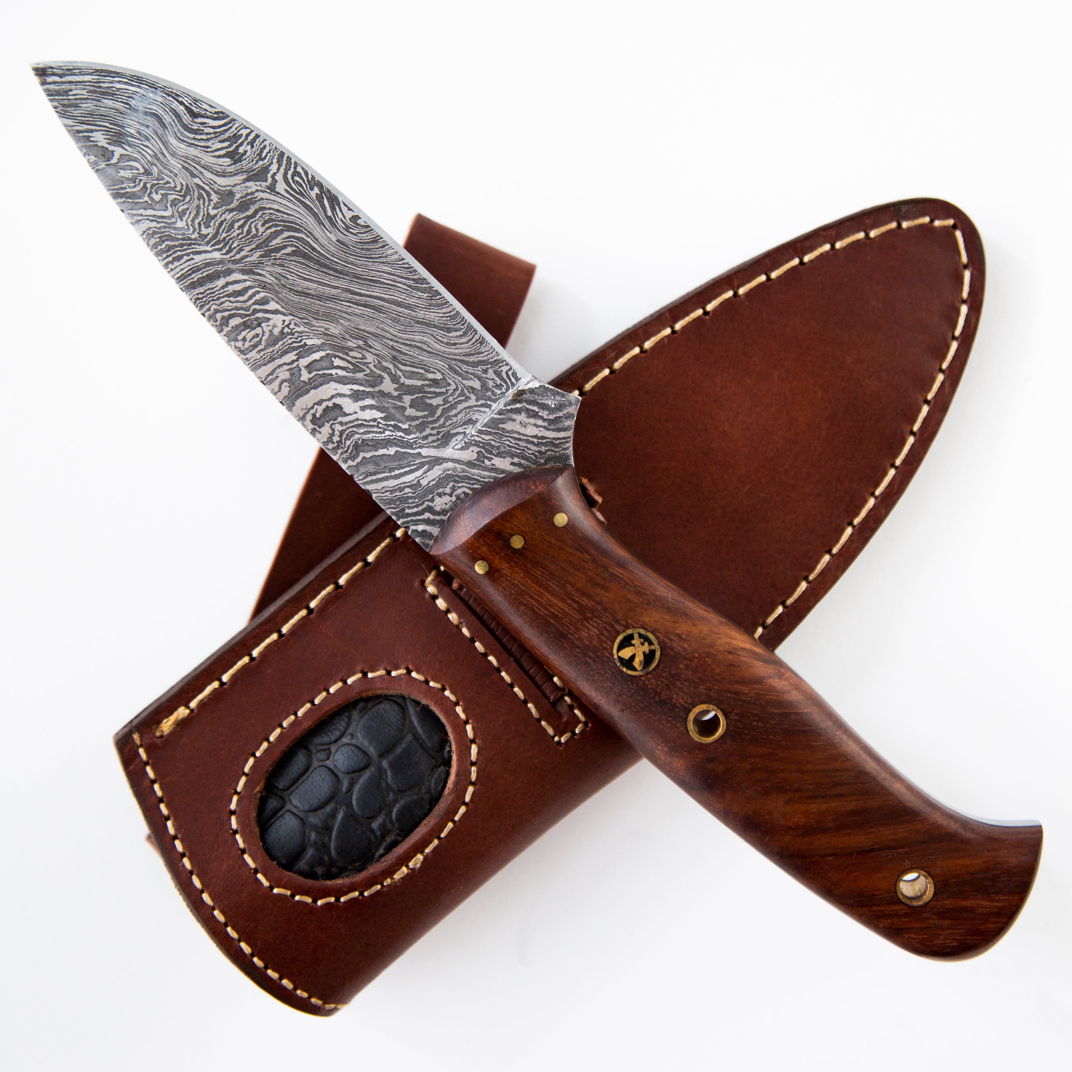 BigCat Little Champ Hunter Damascus Knife – Bigcat Knife